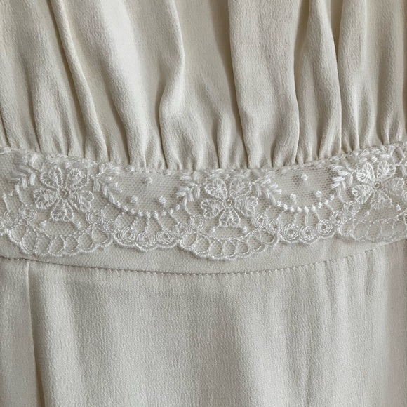 Sezane | Dresses | Sezane Dress Megan Chantilly Lace Embroidered ...